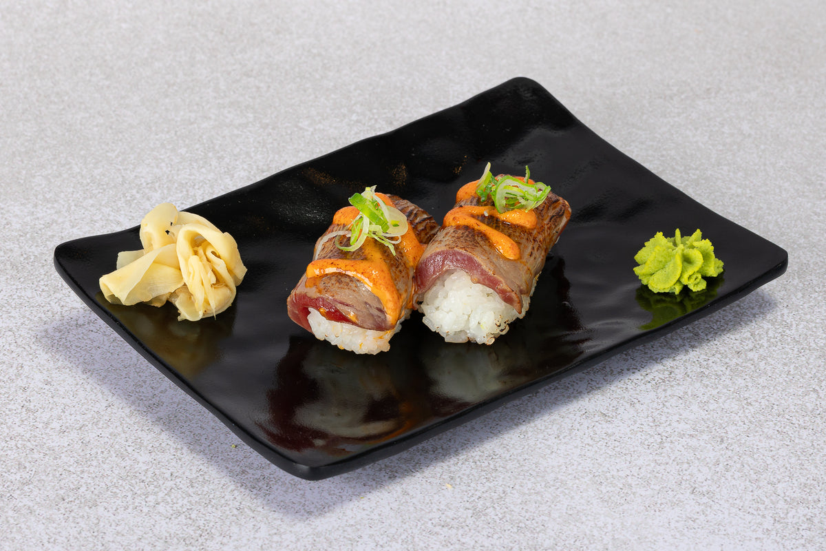 Torched maguro nigiri – Vatistas Fish